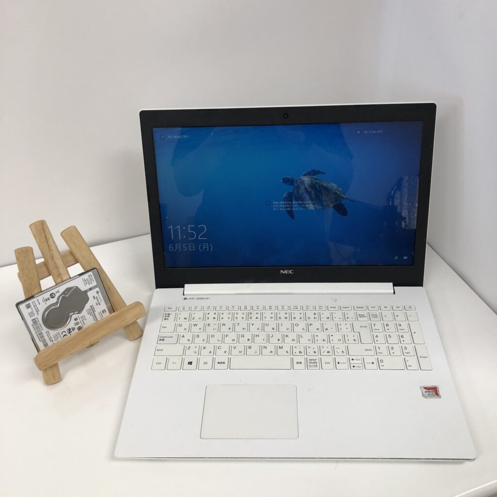 NEC LAVIE Note Standard NS20A/MのSSD換装によるパソコン高速化の事例（東松山市） | ワールドアイPC 東松山本店