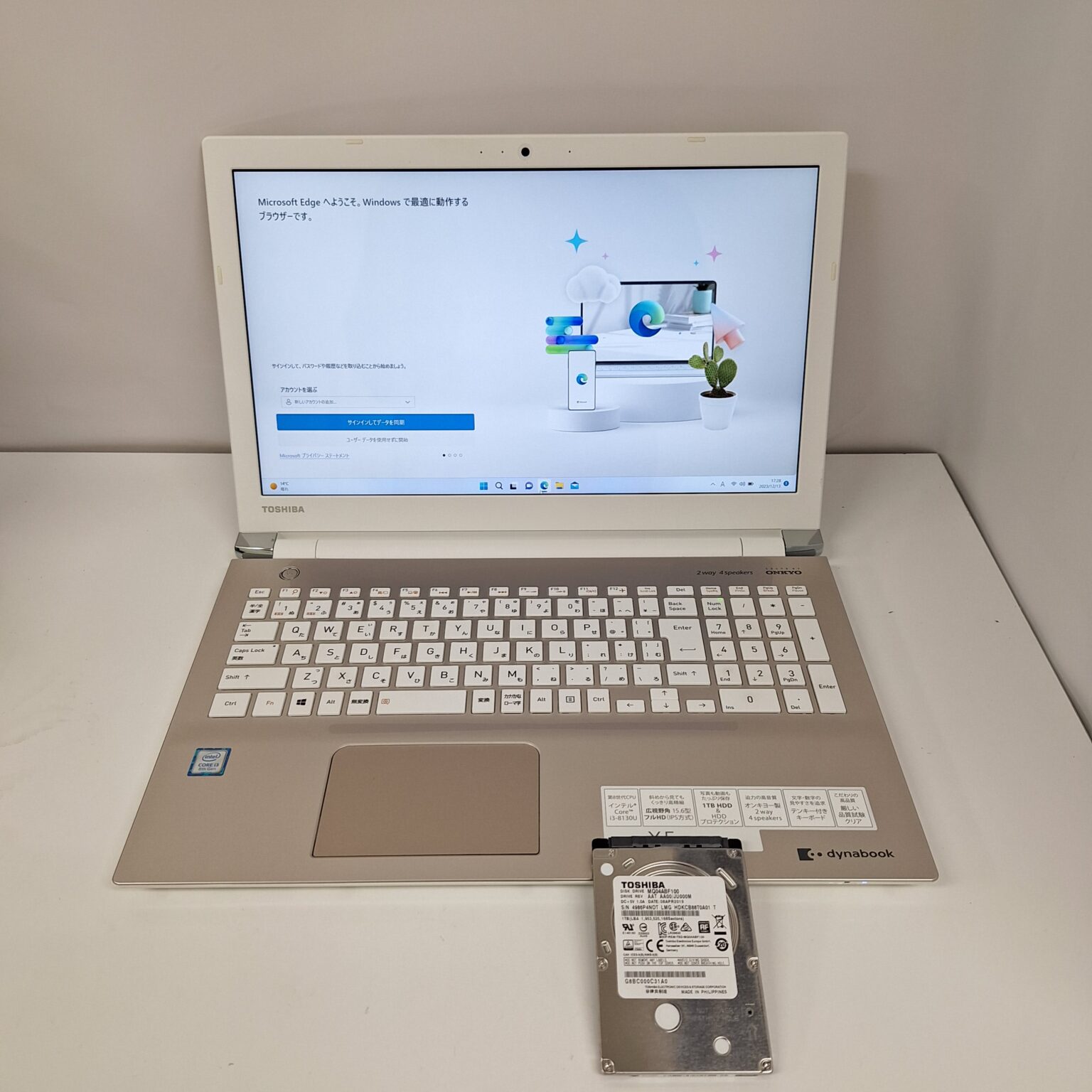 dynabook P1-X5KP-EGのSSD換装によるパソコン高速化の事例（行田市） | ワールドアイPC 東松山本店